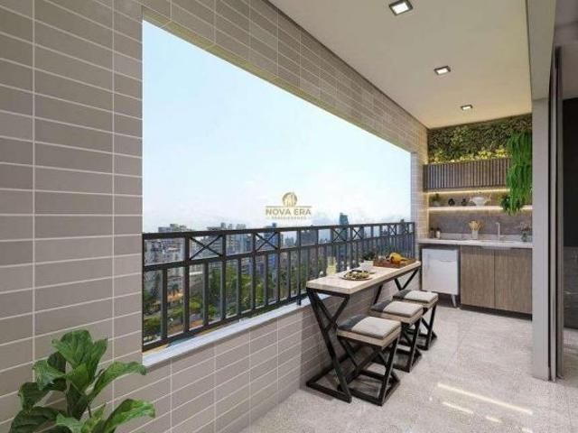 ALTO PADRÃO, CANTO DO FORTE, 2 dorm, 2 Suítes, Varanda Gourmet, 2 vagas, Lazer