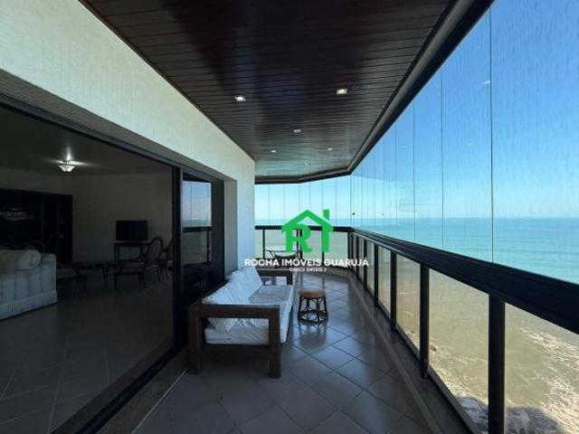 Alto padrão frente mar com 4 suítes, vista panorâmica e lazer na Praia das Astúrias – Guarujá