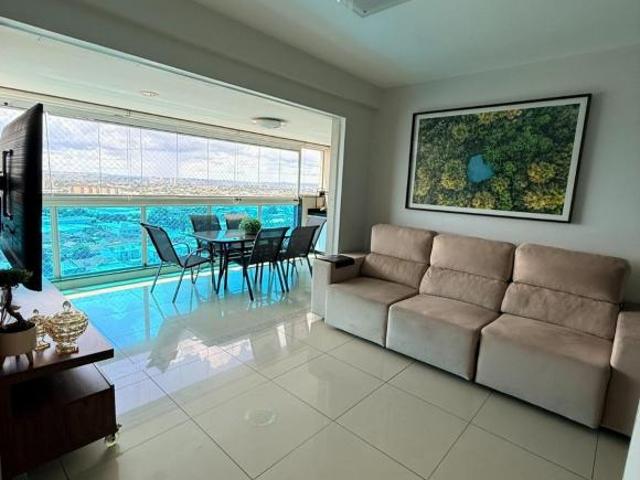 Alto padrão mobiliado, 110m² andar alto 12º, vista definitiva–Varandas Eldorado