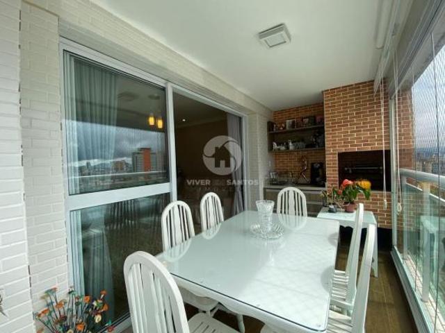 Alto Padrão no Gonzaga com Vista Mar e Varanda Gourmet