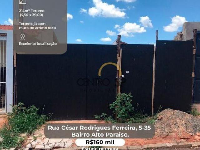 Alto Paraiso Terreno para venda com 214 m²