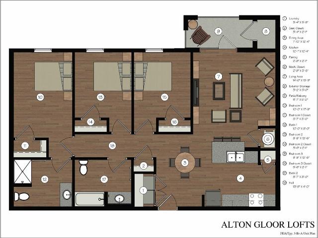Alton Gloor 3 Bedroom Apartment for Rent at 3255 W Alton Gloor Blvd, Brownsville, TX 78520