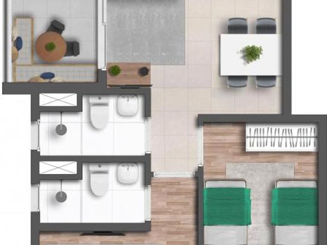 Altos Home Club Santana 2Dorm 47 à 49m2 c/Sacada Gourmet, Suíte e vaga