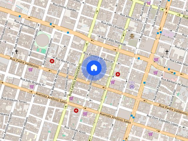 Aluga se quarto em apartamento compartilhado no Centro/Aldeota somente para mulheres