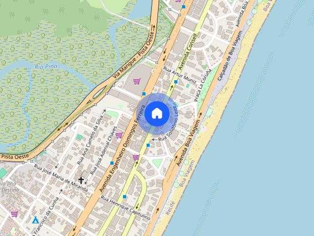 ALUGO Flat mobiliado 1quarto no Parque do Cais valor R$4.500,00