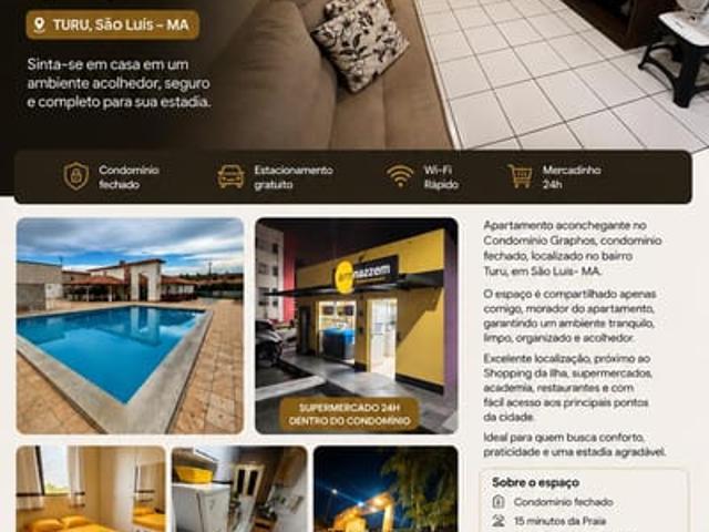 Alugo quarto de Apartamento, compartilhado comigo