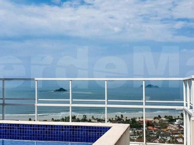 Ampla Cobertura a venda com vista total para ao mar na praia da Enseada no Guarujá