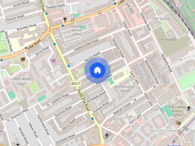 Anselm Road, Fulham, Hammersmith and Fulham, London, SW6