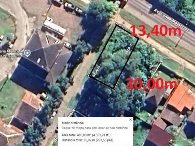 Antonina Terreno plano de esquina na Avenida 402m² no bairro Penha