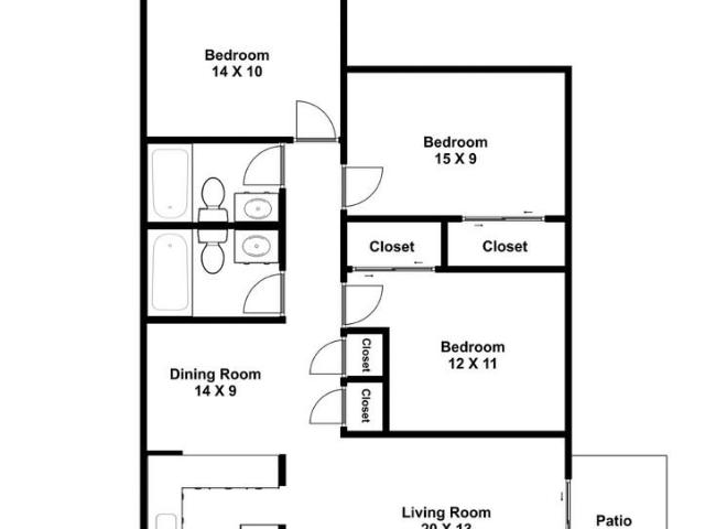Ascend Apartments 3 Bedroom Apartment for Rent at 3507 N Service Rd, Moore, OK 73160