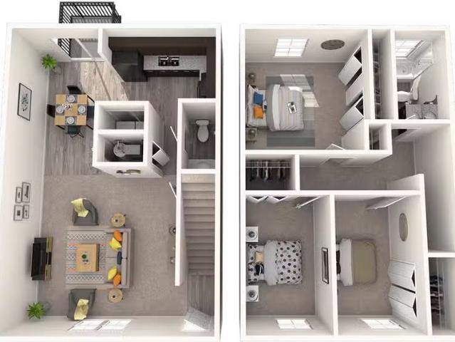 Ashton Brook Three Bedroom Apartment Townhome