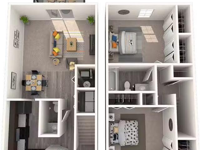 Ashton Brook Two Bedroom Apartment Townhome