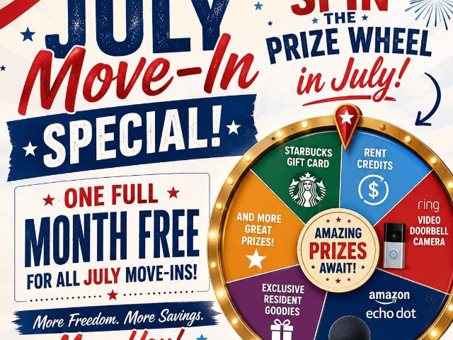 Aspen Place Apartments One Month Free for All July Move Ins!