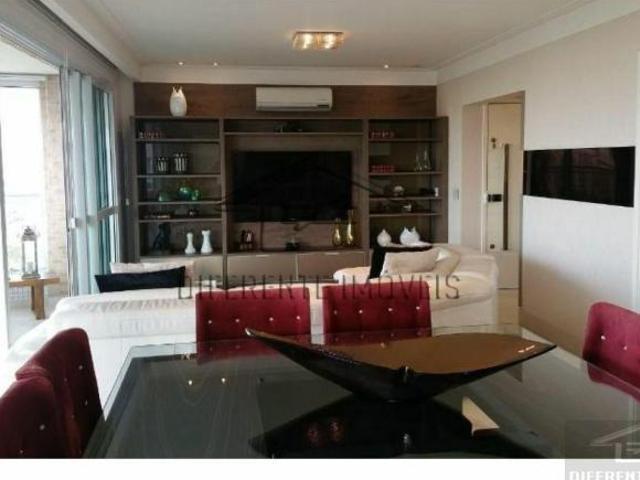 AP196 Apartamento Mobiliado 222m2 4 Dorms 4 Suítes 5 Vagas 6 Wc