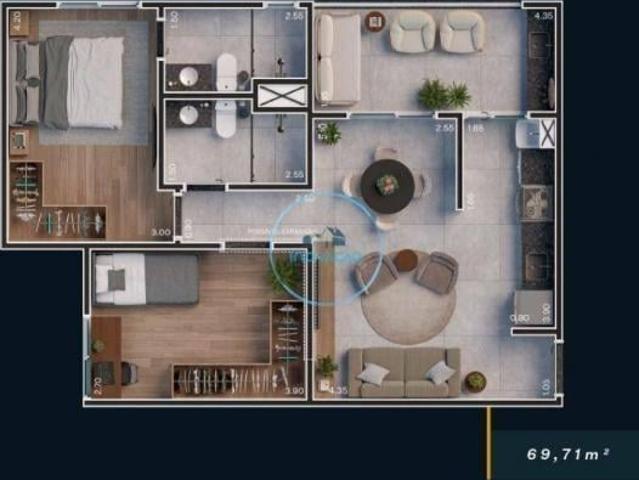 AP 034 Apartamento com 2 dormitórios à venda, 69 m² por R$ 458.000 Pallu São Pedro/SP
