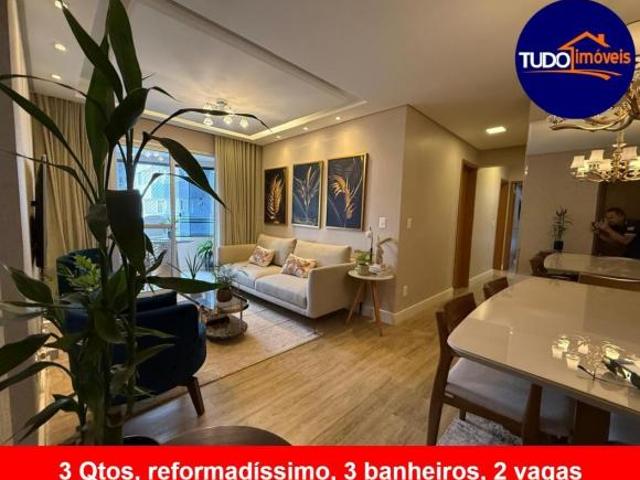 Ap de 3 quartos com 2 suítes no Setor Industrial Gama, Brasília: 84m² e 2 vagas de garagem, reform