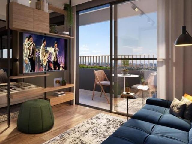 Apatamento 25 a 34 m² 1 Dormitório com varanda, a 5 Min. da Estação Faria Lima