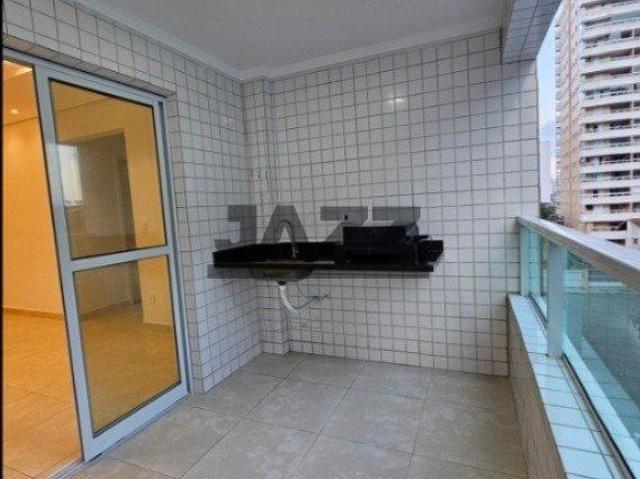 Aparatmento Novo 80m² 2 quartos Sacada Gourmet 250 metros do mar Aviação Praia Grande