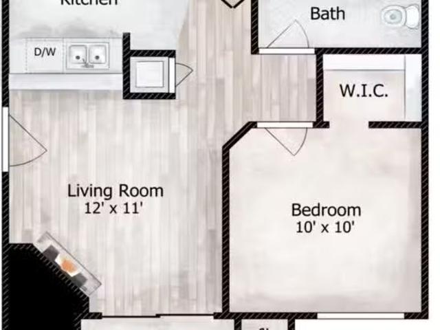 Apartment 1 bedrooms in Nashville Southwest