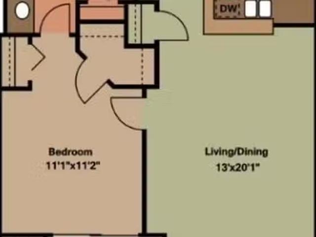Apartment 1 bedrooms in Springfield