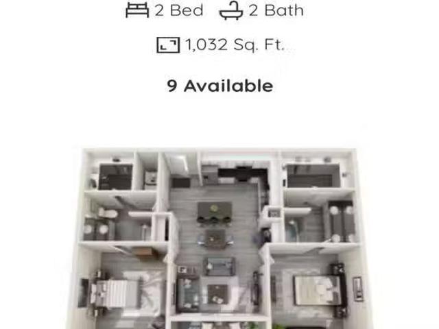 Apartment 2 bedrooms in Mc Kinney