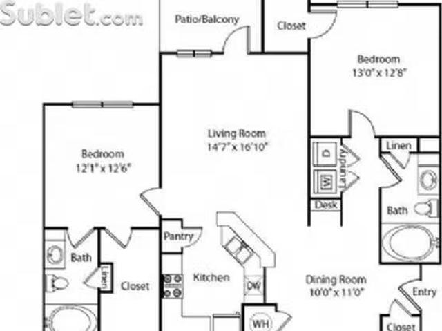 Apartment 2 bedrooms in Pearland