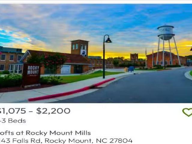Apartment 2 bedrooms in Rocky Mount