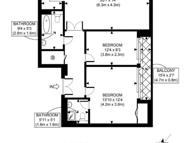 Apartment at Dereham Place, Greater London