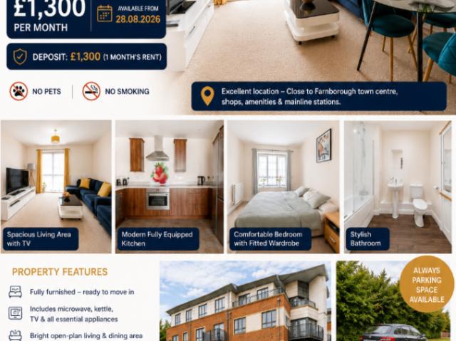 Apartment at Kestrel Road, Rushmoor