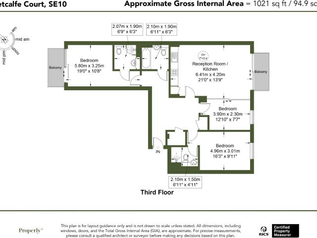 Apartment at John Harrison Way, Greater London