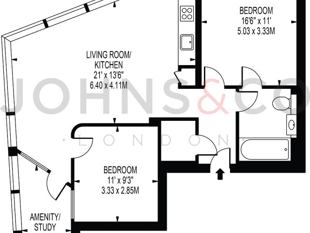 Apartment at Limehouse Causeway, Greater London