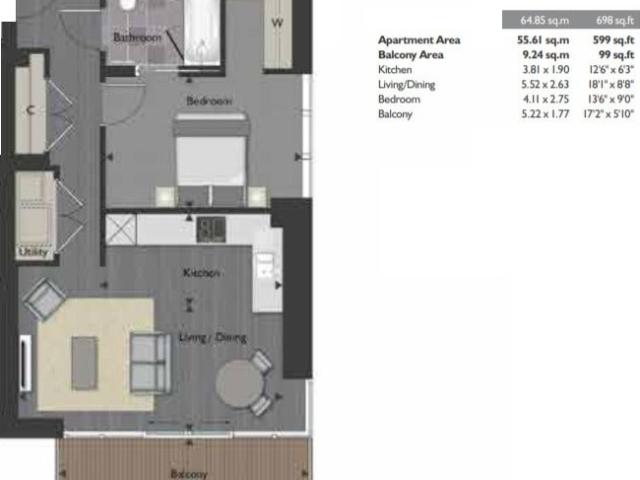 Apartment at Piazza Walk, Greater London