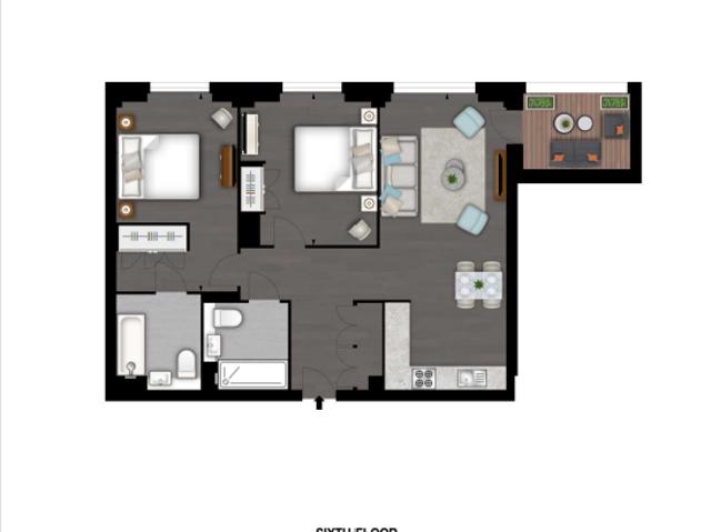 apartment for rent in 35, Thornes House, 4 Charles Clowes Walk, Nine Elms, London, SW11 7AG