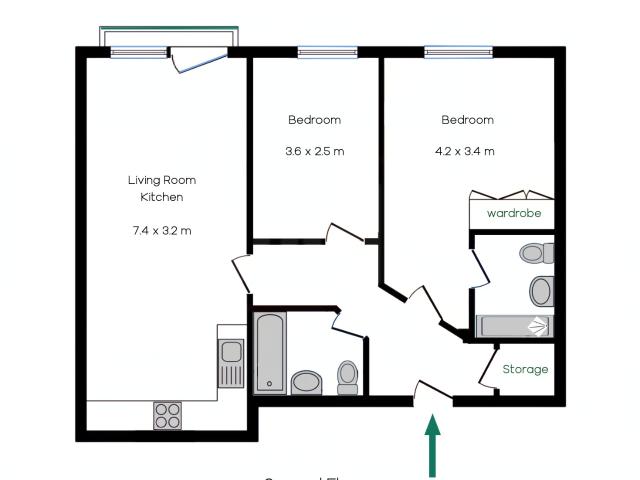 apartment for rent in Watersmeet, ME4 3HD