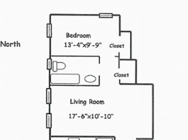 apartment with 1 bedroom, Concourse NY DS102245761