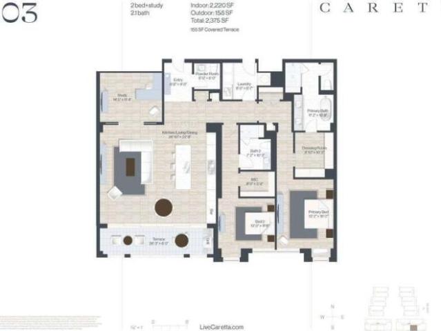apartment with 2 bedroom, FL FL DS102519091