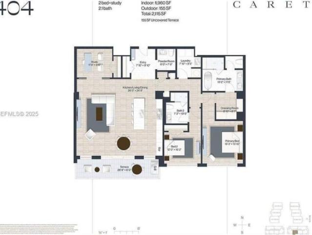 apartment with 2 bedroom, FL FL DS102658787