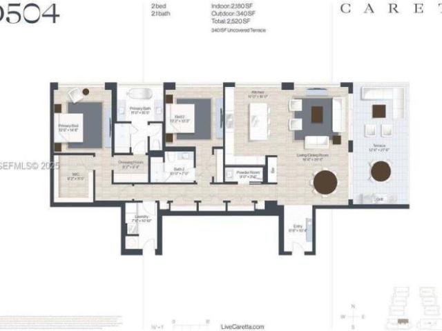 apartment with 2 bedroom, FL FL DS102395853