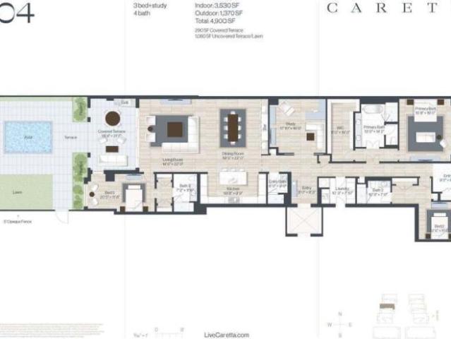 apartment with 3 bedroom, FL FL DS101340437