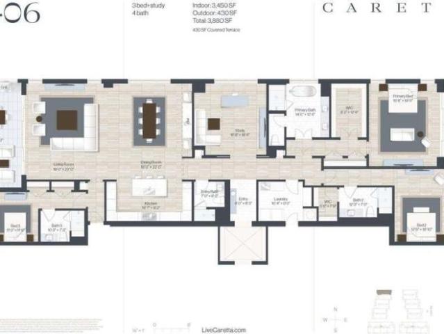 apartment with 3 bedroom, FL FL DS101340465
