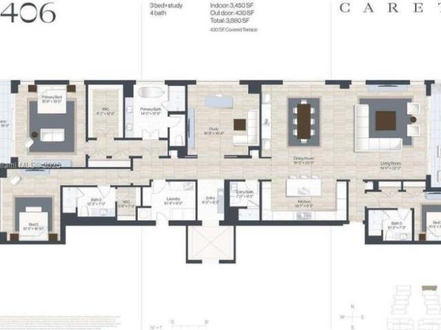 apartment with 3 bedroom, FL FL DS101340111