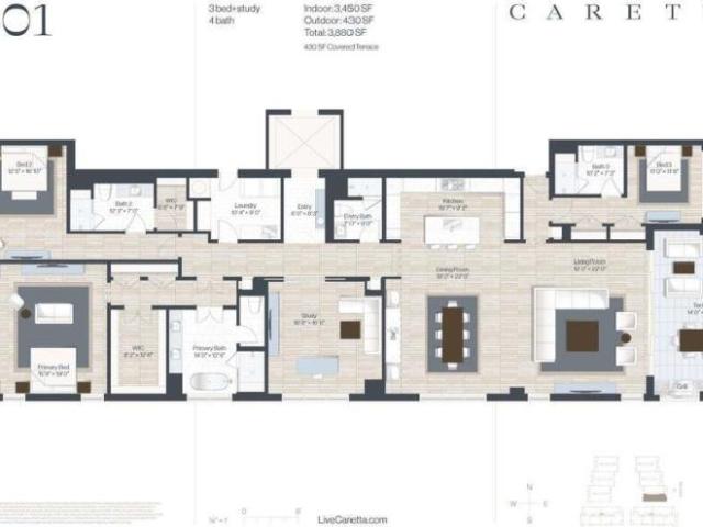 apartment with 3 bedroom, FL FL DS101340182