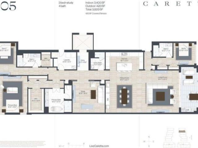 apartment with 3 bedroom, FL FL DS101340193