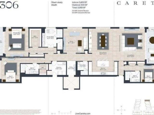 apartment with 3 bedroom, FL FL DS101340196