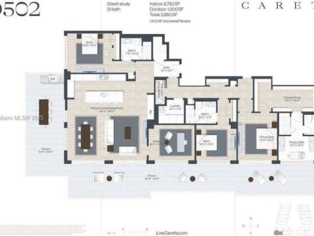 apartment with 3 bedroom, FL FL DS102519260