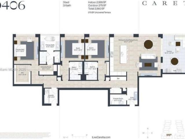 apartment with 3 bedroom, FL FL DS102519300