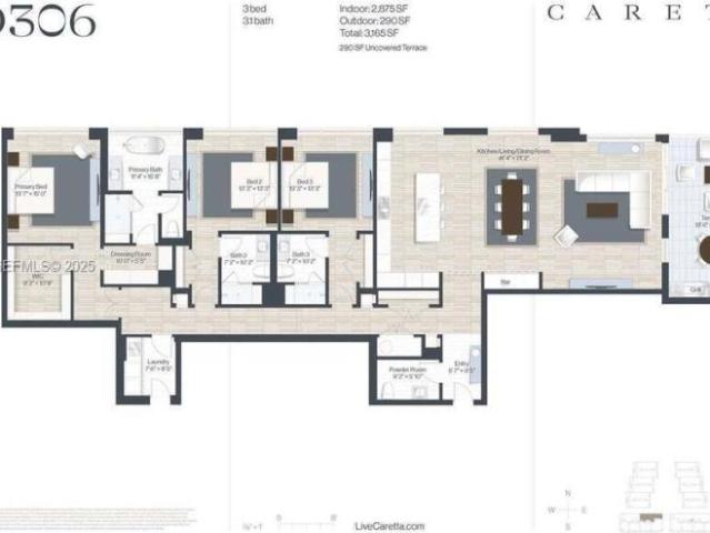 apartment with 3 bedroom, FL FL DS102519351