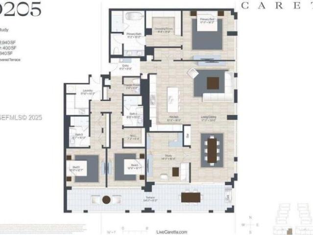 apartment with 3 bedroom, FL FL DS102395618