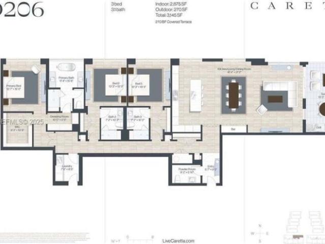 apartment with 3 bedroom, FL FL DS102395658