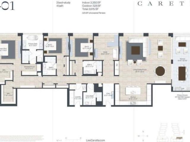 apartment with 3 bedroom, FL FL DS102395258